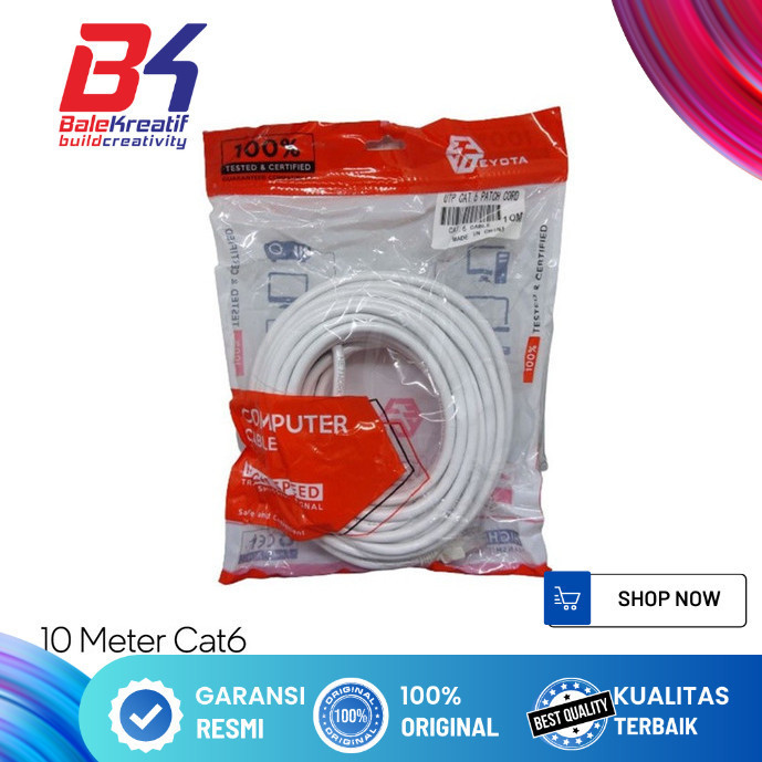 Jual Kabel LAN UTP Eyota CAT6 Cat 6 10m LAN 10 Meter | Shopee Indonesia