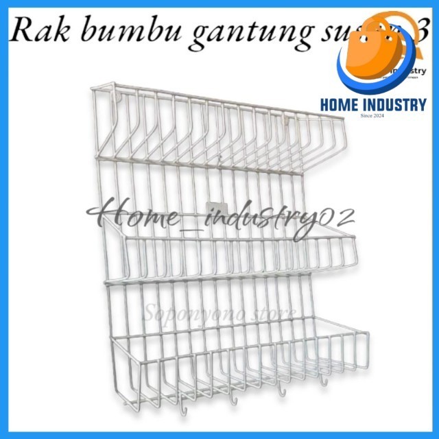 Jual Rak Rb kawat susun 3/Rack/Rak dinding/Rak botol/Rak gantung ...