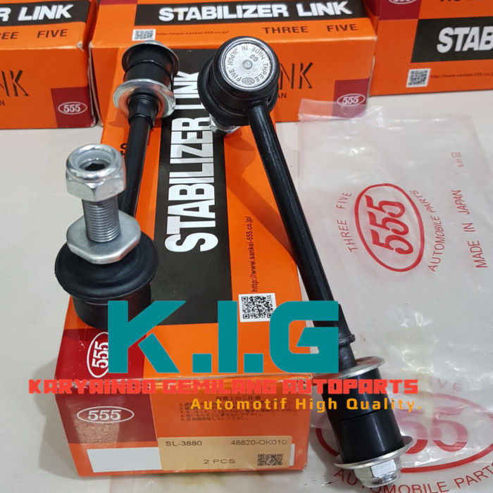 Jual LINK STABIL STABILIZER TOYOTA INNOVA HILUX SINGEL MEREK 555 JAPAN ...