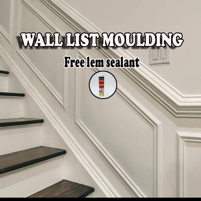 Jual OK Wall List Moulding Ukuran 290cm List PVC Ukiran Dinding Hiasan ...
