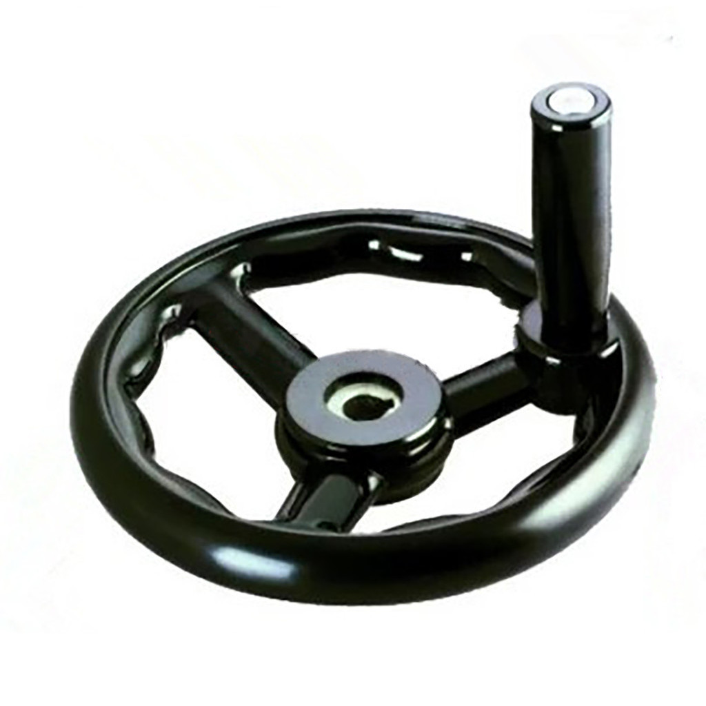 Jual 1Pcs Round Bakelite Three Spoked Handwheel Milling Machine Lathe ...