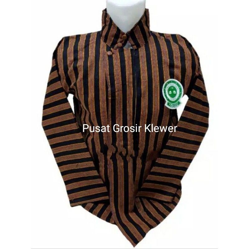 Jual LURIK Baju Lurik Ja / Surjan Lurik / Tradisional Ja/ Baju Desa Pria / Lurik / Tenun Lurik ...
