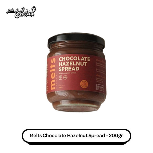 Jual Melts Chocolate Hazelnut Spread 200g - Selai Roti Cokelat Less ...
