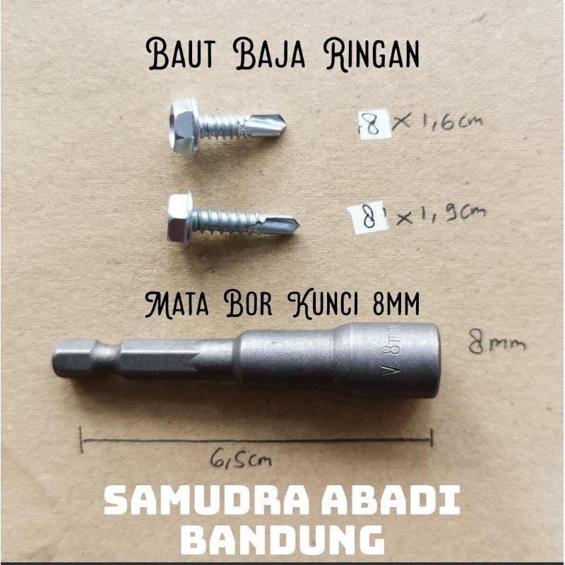 Jual Baut Baja Ringan Roofing Berbagai Ukuran Ready Bandung | Shopee ...