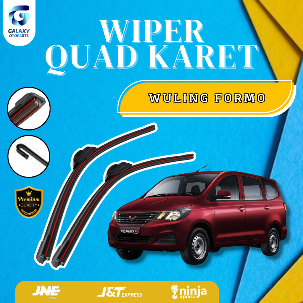 Jual Wiper Quad Blade Mobil Wuling Formo Model 4 Lapis Karet 1 SET Kiri ...