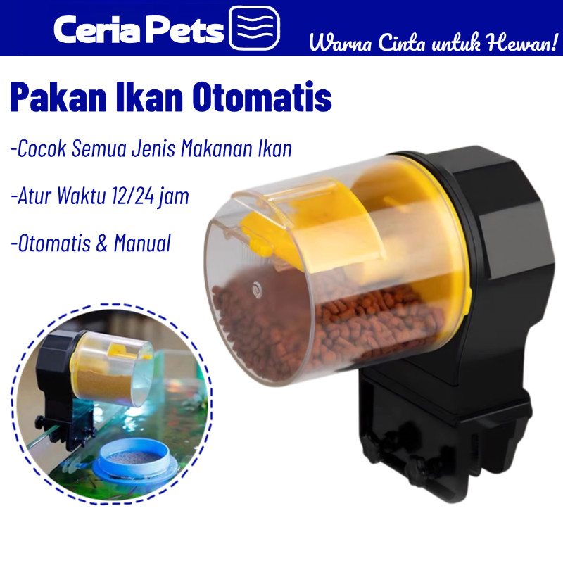 Jual Pakan Ikan Otomatis Auto Fish Feeder Aquarium -Tempat Makan Ikan ...