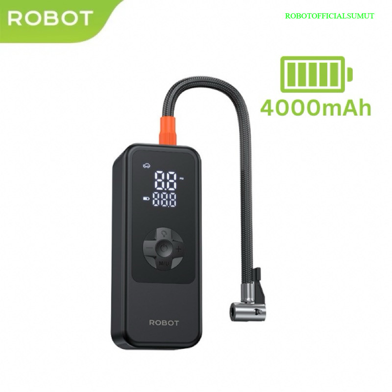 Jual ROBOT RIP01 Pompa Ban Mobil Portabel Inflator Pump Digital Display ...