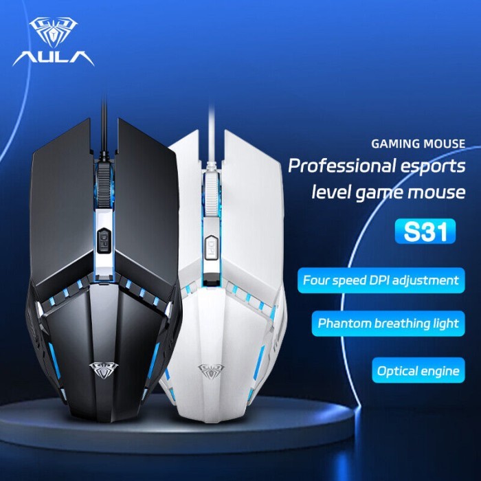 Jual AULA Gaming Mouse S31 -black | Shopee Indonesia