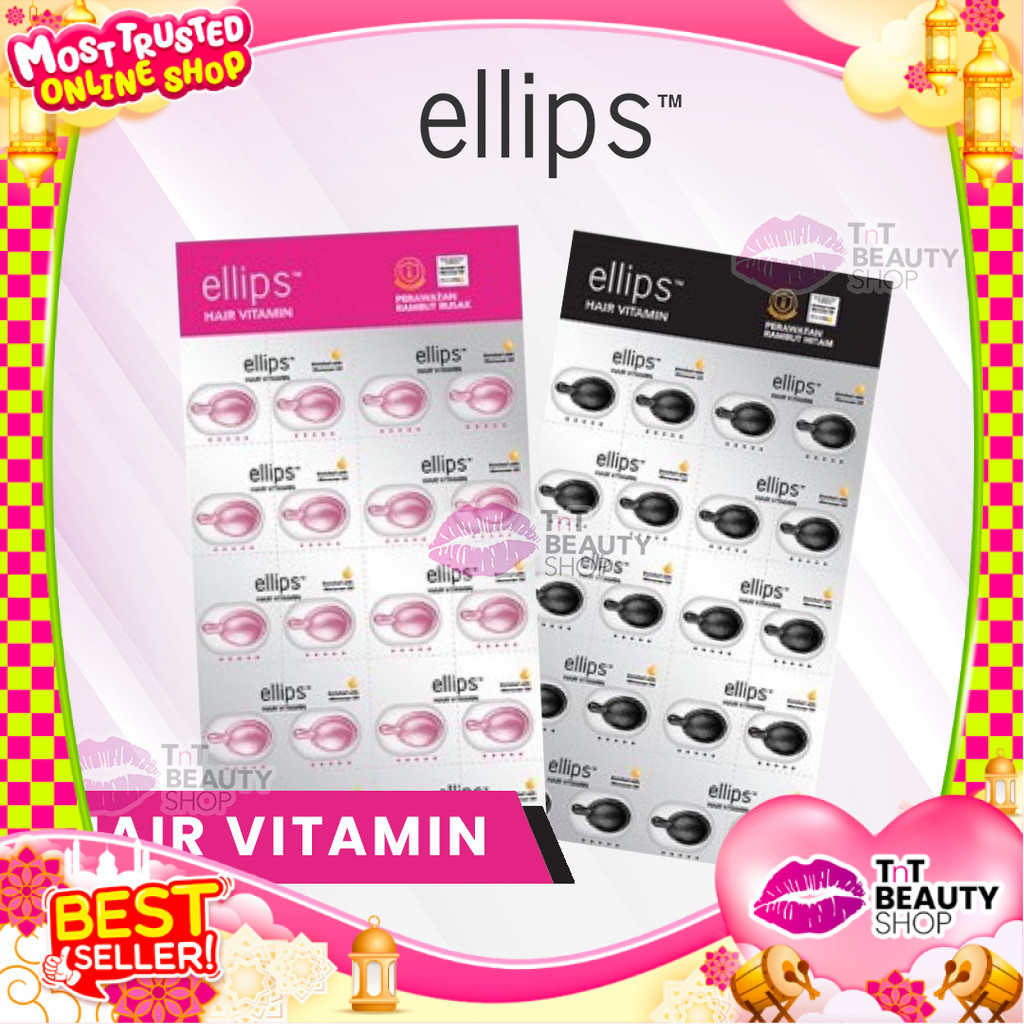 Jual Ellips Hair Vitamin isi 20 Capsules | Elips Perawatan Rambut Hitam ...
