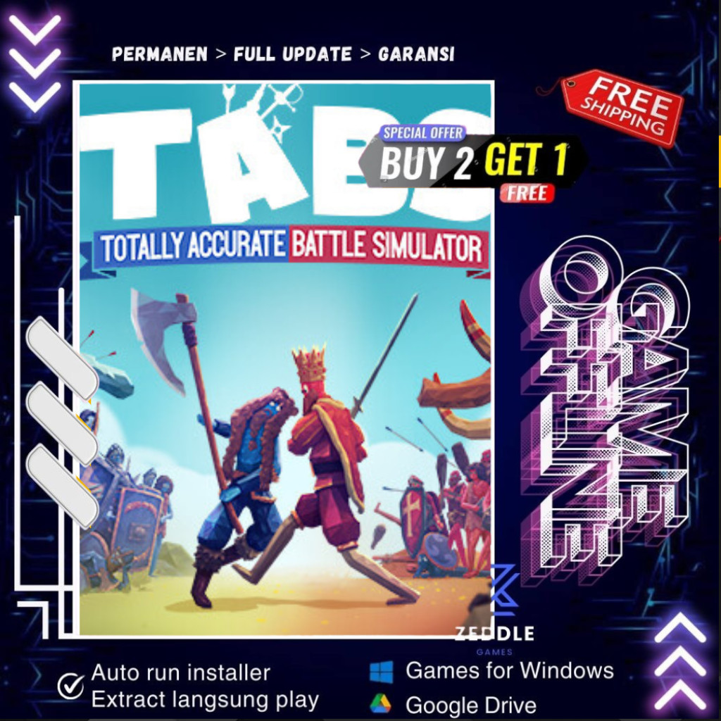 Jual TOTALLY ACCURATE BATTLE SIMULATOR - GAME PC - GAME LAPTOP - PC ...