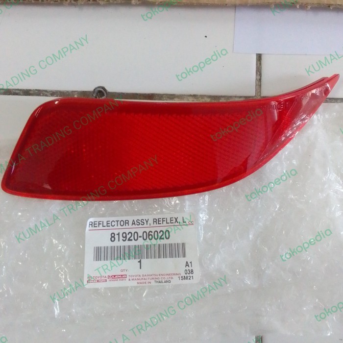 Jual LAMPU reflektor bemper belakang KIRI ORI 81920-06020 CAMRY 2012 ...