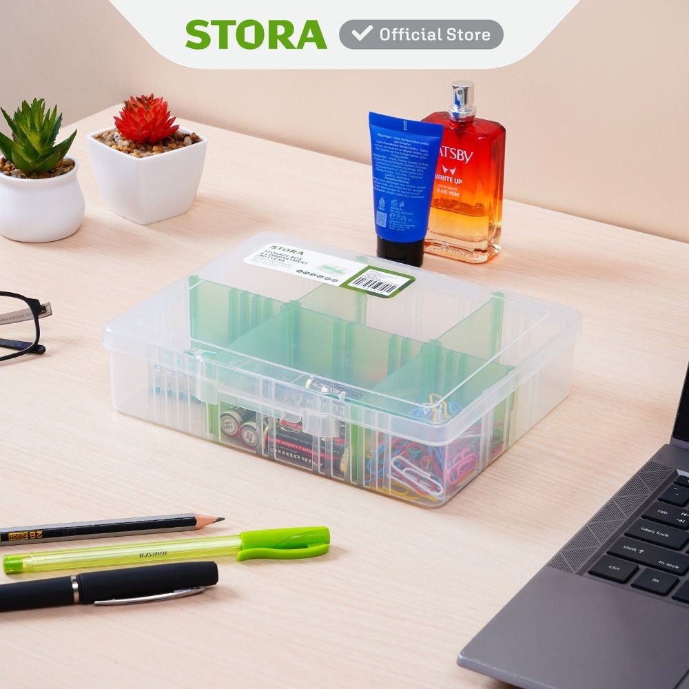 Jual Stora Kotak Penyimpanan 6 Kompartemen - Hijau Kotak Serbaguna ...