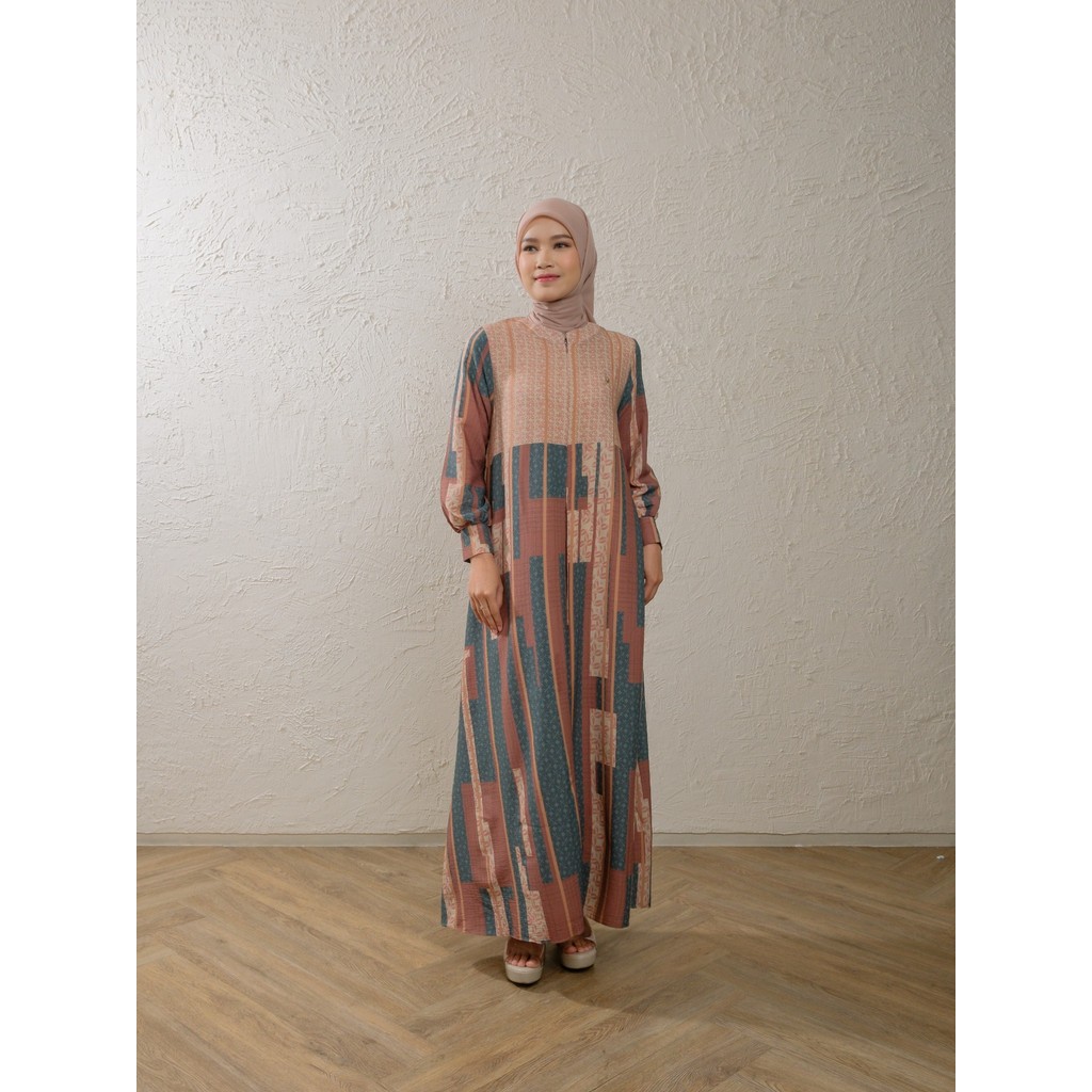 Jual Muda Official New Ishwari Dress - Redwood | Shopee Indonesia