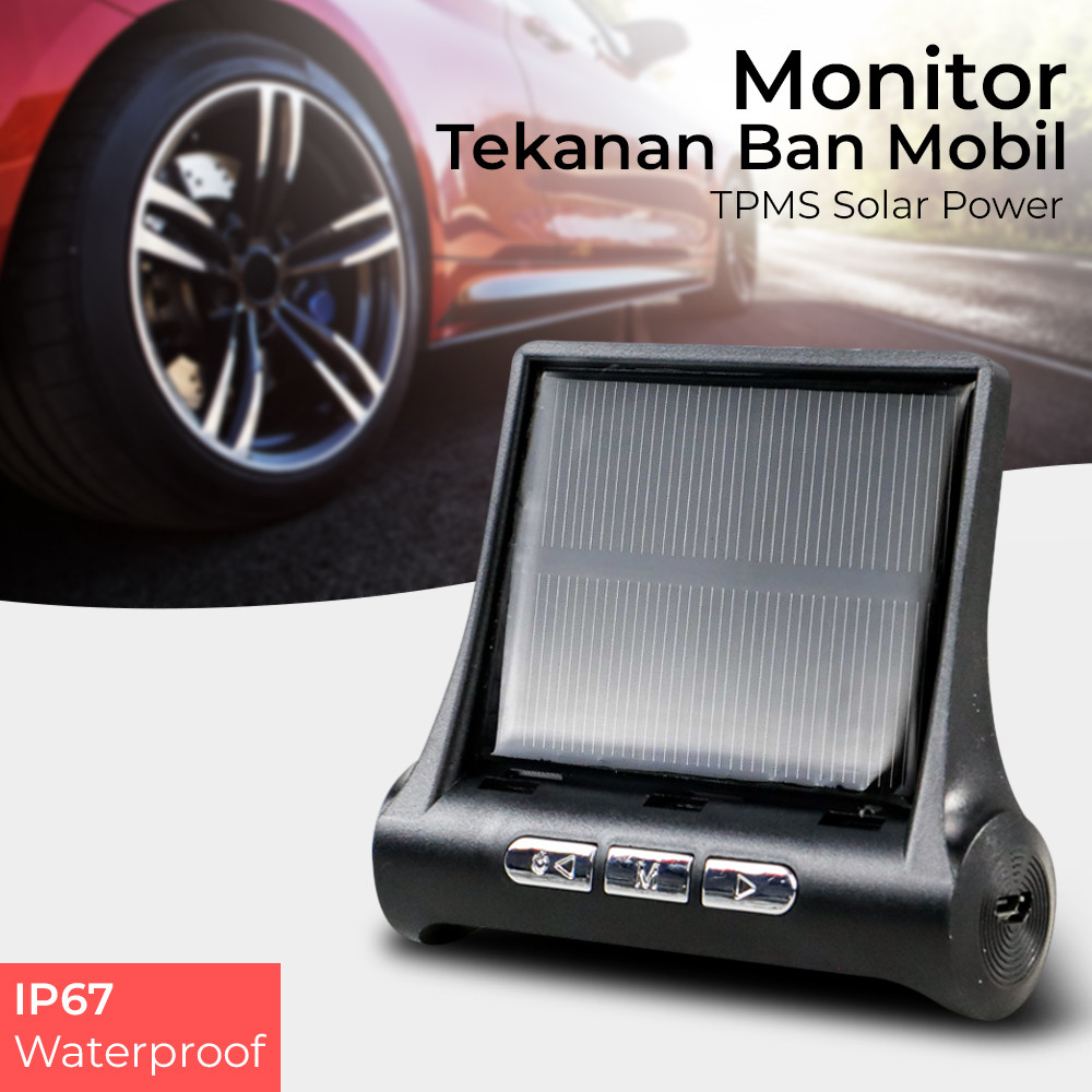 Jual TISERA - Yoelbaer Monitoring Tekanan Ban Mobil Wireless TPMS Solar ...