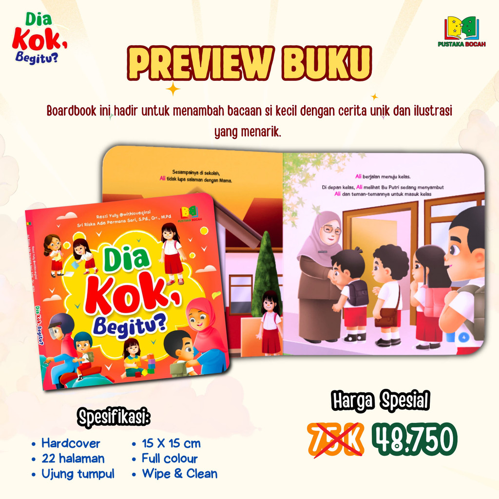 Jual Dia Kok Begitu? | Buku Cerita Anak Edukasi (boardbook) | Shopee ...
