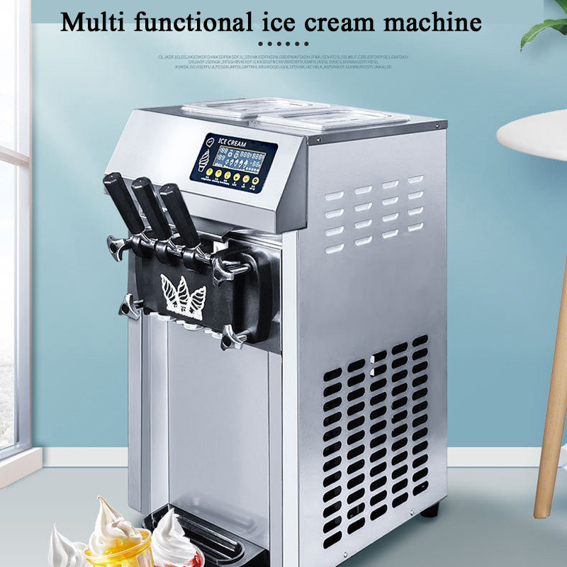 Jual Electric Ice Cream Making Machine Soft Ice Cream Maker ...