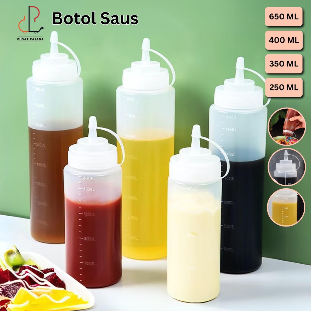 Jual Botol Saus Mayonaise Kecap Plastik ANTI TUMPAH | Shopee Indonesia
