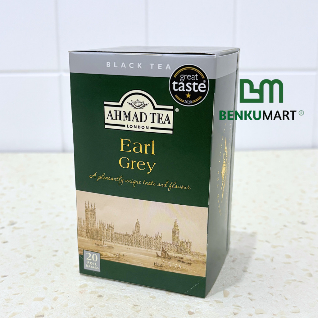 Jual Ahmad Tea Earl Grey - 40gr | Black Tea - 20 Tea Bags | Shopee ...