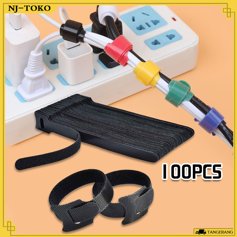 Jual 100 PCS Pengikat Kabel Charger 12*150mm Cable Strap Universal ...