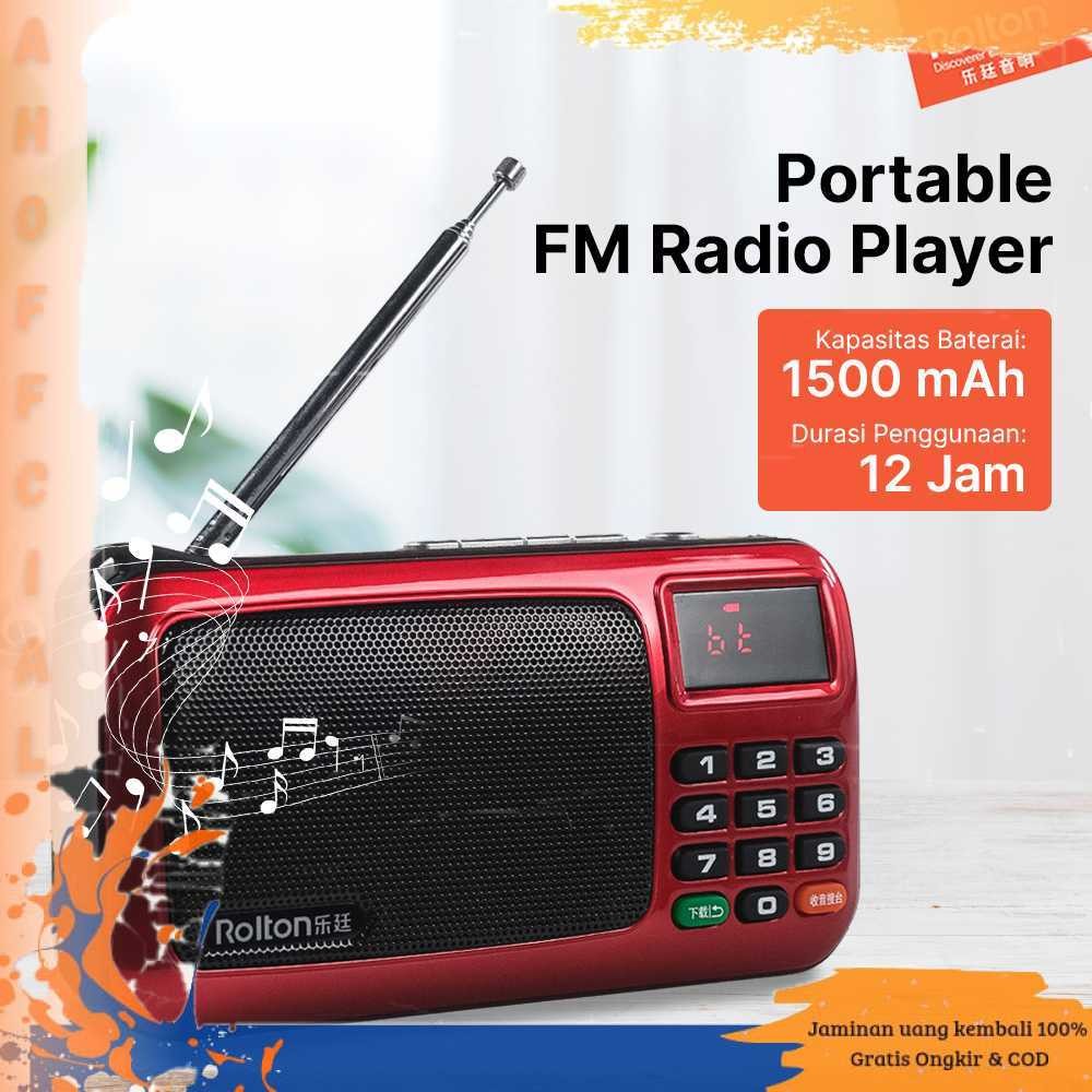 Jual AH - Rolton W405 Portable FM Radio Player TF Card - W405 | Shopee ...