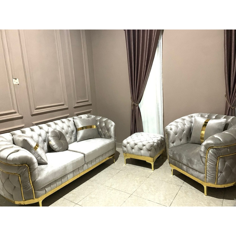 Jual Sofa Gemoy / Sofa Foxy Mengkilap Ivory SOFA RUANG TAMU INTERIOR ...