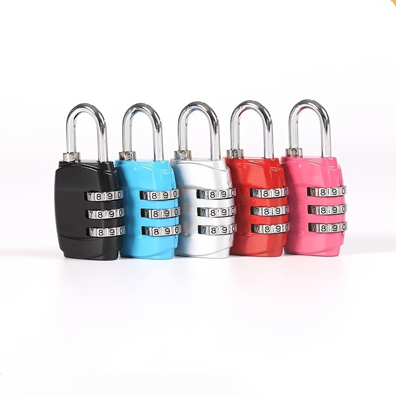 Jual Mini Combination Locks 3 Digit Portable Travel Padlock Locker Code ...