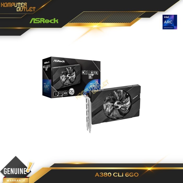 Jual AsRock Intel Arc A380 6GB GDDR6 96Bit VGA | A380 CLI 6GO ...
