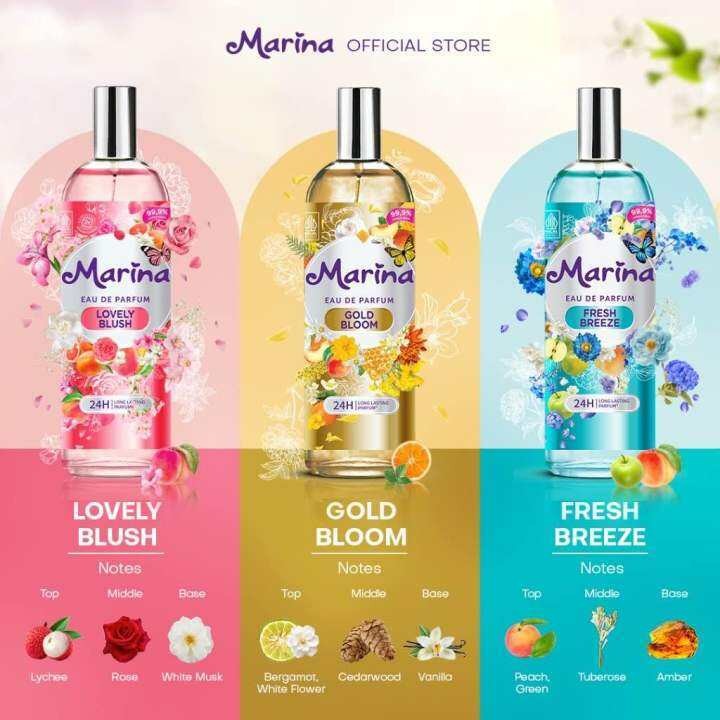 Jual Marina Eu de Parfum 98ml | & Marina Parfume Body Spray 150ml EXPD ...