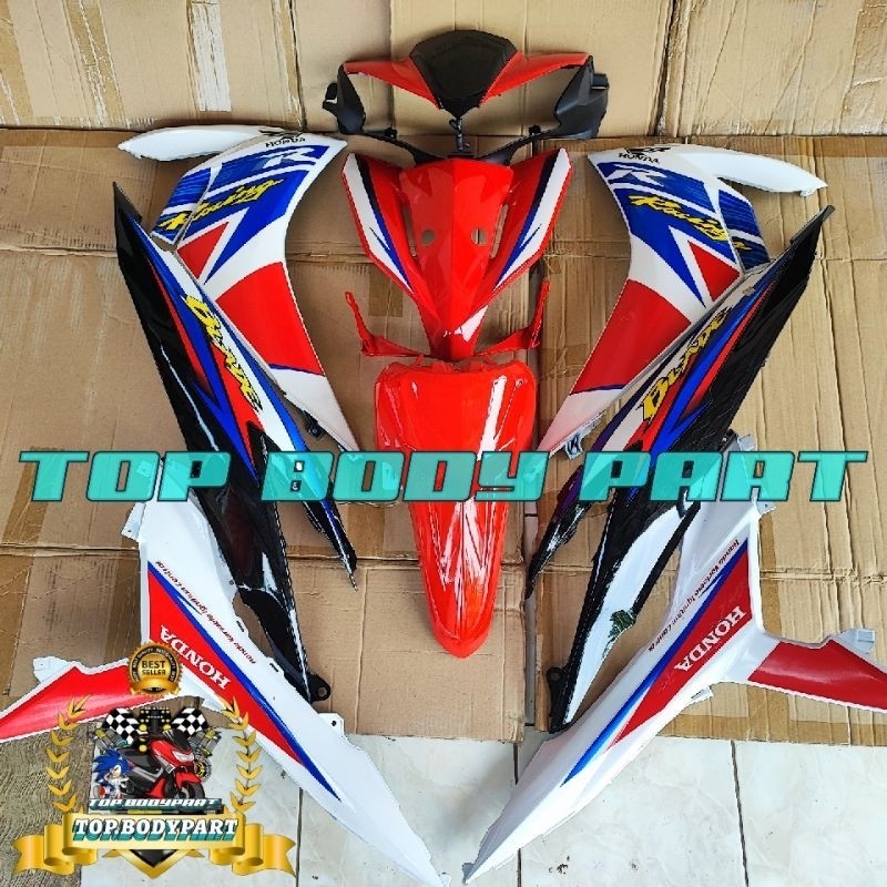 Jual Cover Body Cover body halus Honda Blade New 110 Repsol. terlaris ...