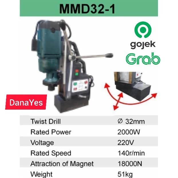 Jual MAGNETIC DRILL MESIN DRILL MESIN BOR MAGNET DUDUK TEGAK MORRIS ...