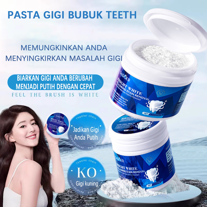 Jual SADOER Pasta Gigi Bubuk Teeth Whitening teeth whitening pemutih ...