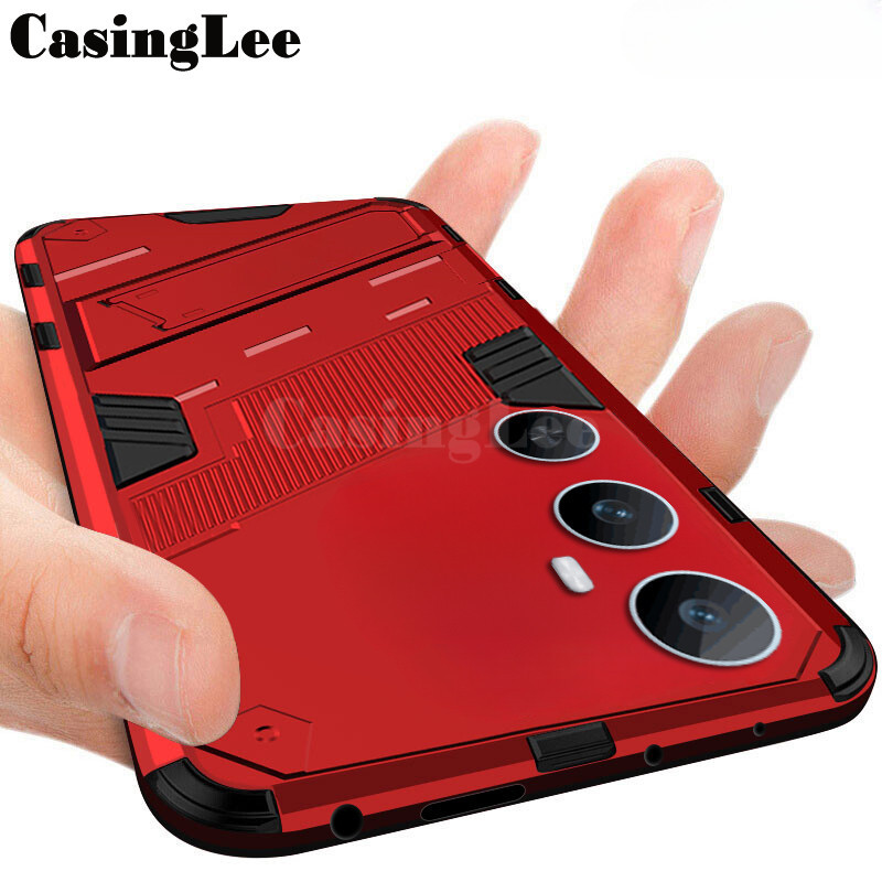 Jual Phone Case for Realme C65 C67 Back Cover Anti Fall Strap Kickstand ...