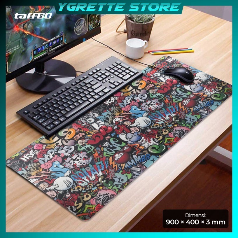 Jual YGRETTE - TaffGO Gaming Mouse Pad MOTIF DOODLE PREMIUM UKURAN ...