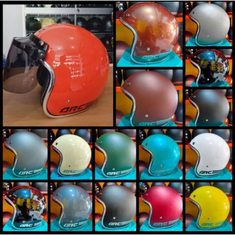 Jual HELM ARC LISTCRHOME | Shopee Indonesia
