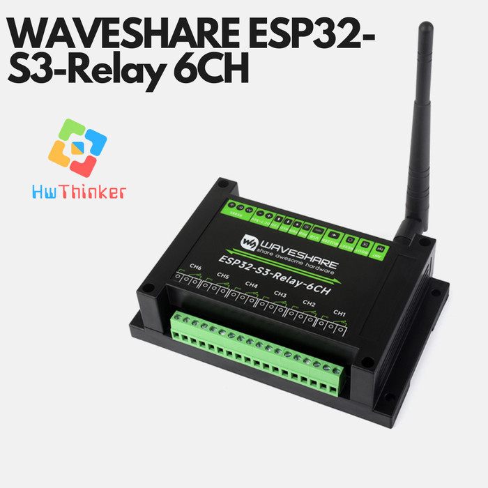 Jual Waveshare Industrial Control 6Ch 6 Ch 6-Channel ESP32-S3 ESP32S3 WiFi Relay Module Supports ...