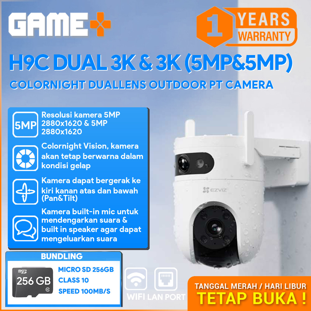 Jual EZVIZ H9C DUAL 3K & 3K (5MP&5MP) COLORNIGHT DUALLENS OUTDOOR PT ...