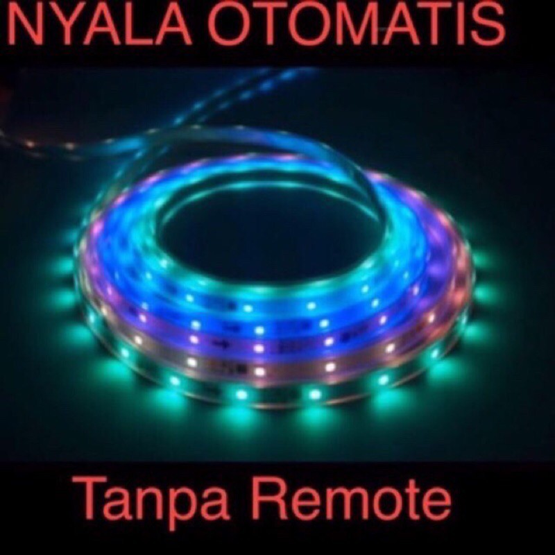 Jual LAMPU STRIP RGB 5050 WARNA WARNI RUNNING NYALA OTOMATIS SET ...