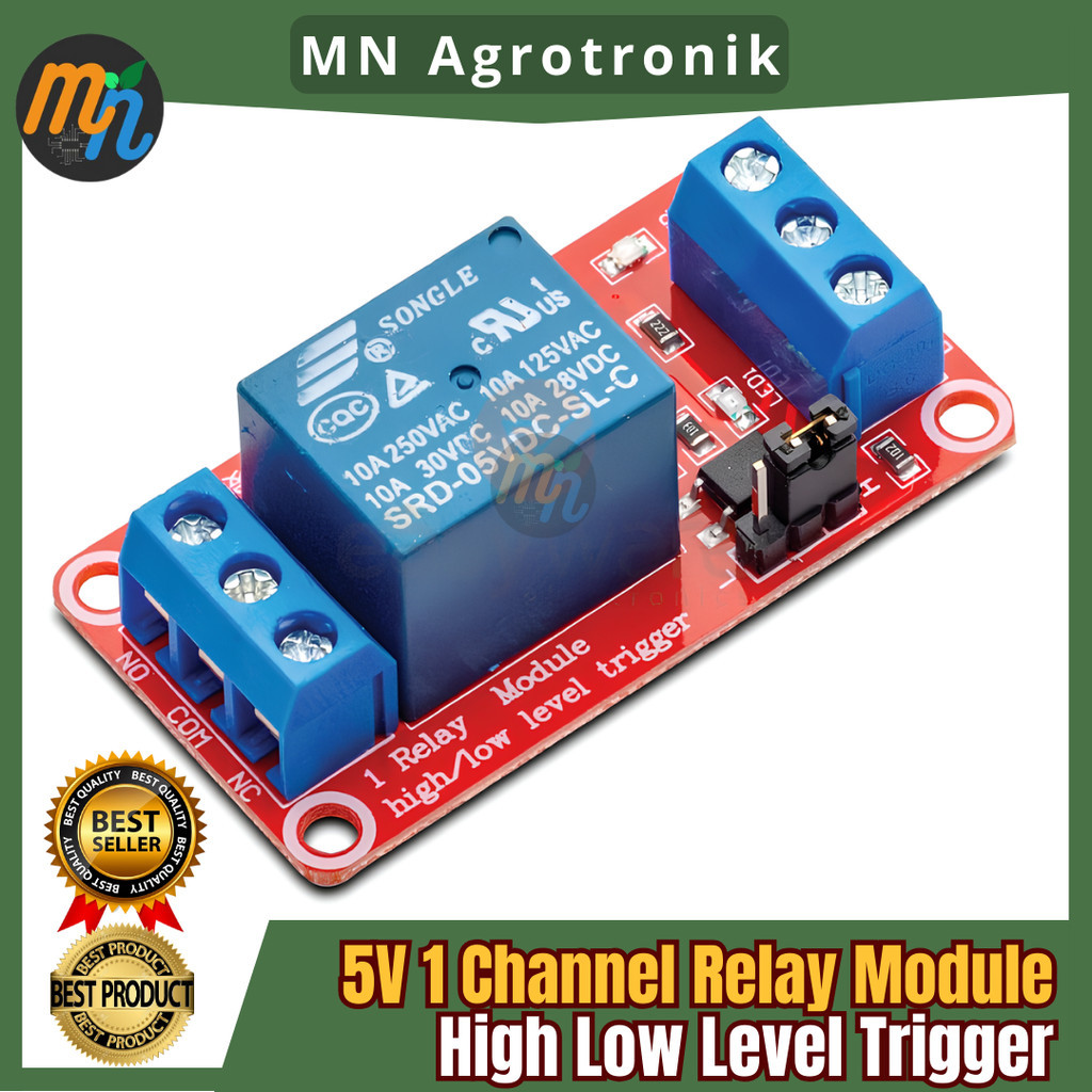 Jual Relay module 5V 1 channel high and low trigger | Shopee Indonesia