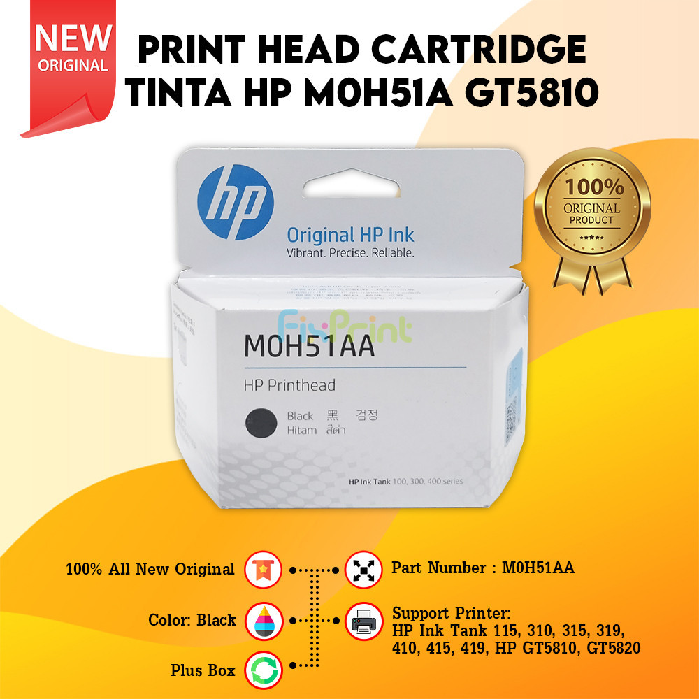 Jual HP Print Head MOH50A Color Printer HP GT5810 GT5820 INK 315 415 ...