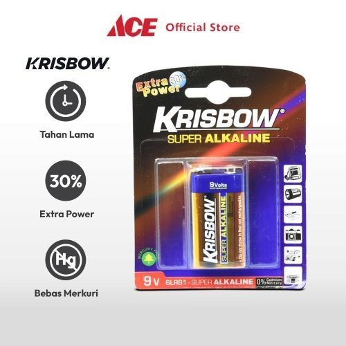 Jual ACE - KRISBOW BATERAI ALKALINE 9V | Shopee Indonesia