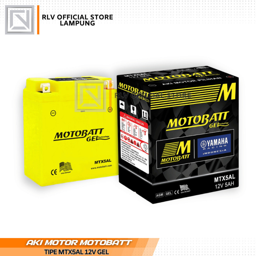 Jual AKI MOTOR MOTOBATT MTX5AL MIO SPORTY F1ZR JUPITER MX 135 LAMA JUPITER BURHAN VEGA LAMA VEGA ...