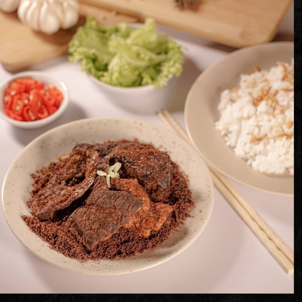 Jual Kuliner Minang Rendang Paru Kering Erika Oleh Oleh Cemilan Makanan ...