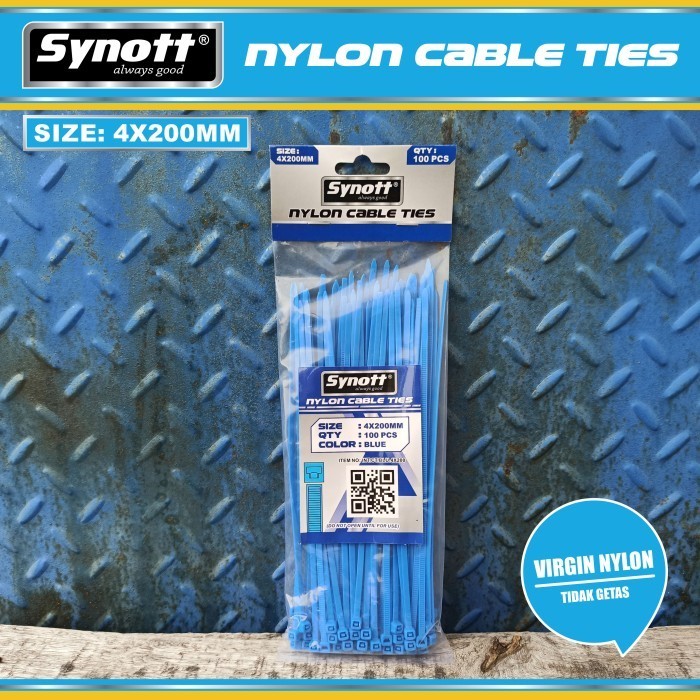 Jual Kabel Tis 200 mm X 4 mm Cable Ties Biru isi 100pcs | Shopee Indonesia