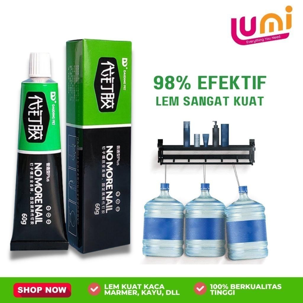 Jual Lem Perekat 60ml Super Kuat Nempel Tembok Dinding Serbaguna ...