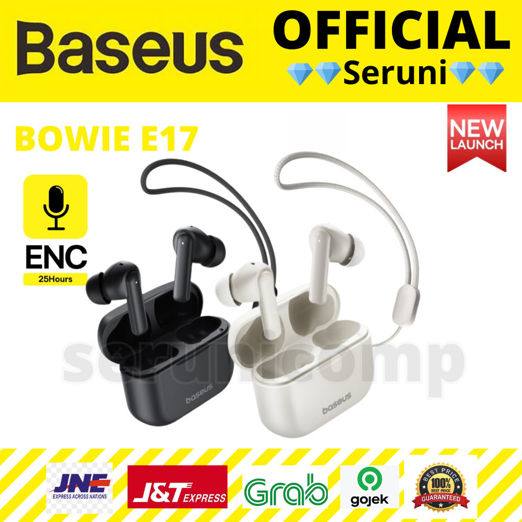 Jual BASEUS BOWIE E17 True Wireless Bluetooth Earphone TWS 25H | Shopee ...