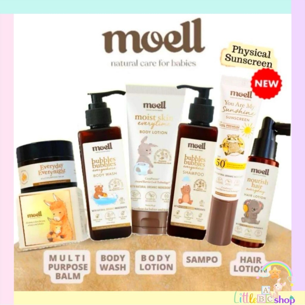 Jual Moell Hair Lotion/Moell Shampo Moell body lotion/Multipurpose balm ...