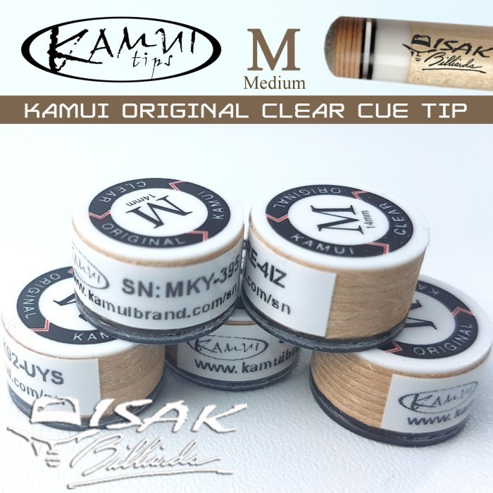 Jual LARIS -Kamui Brown Clear M - Medium Cue Tip - Billiard Stick ...