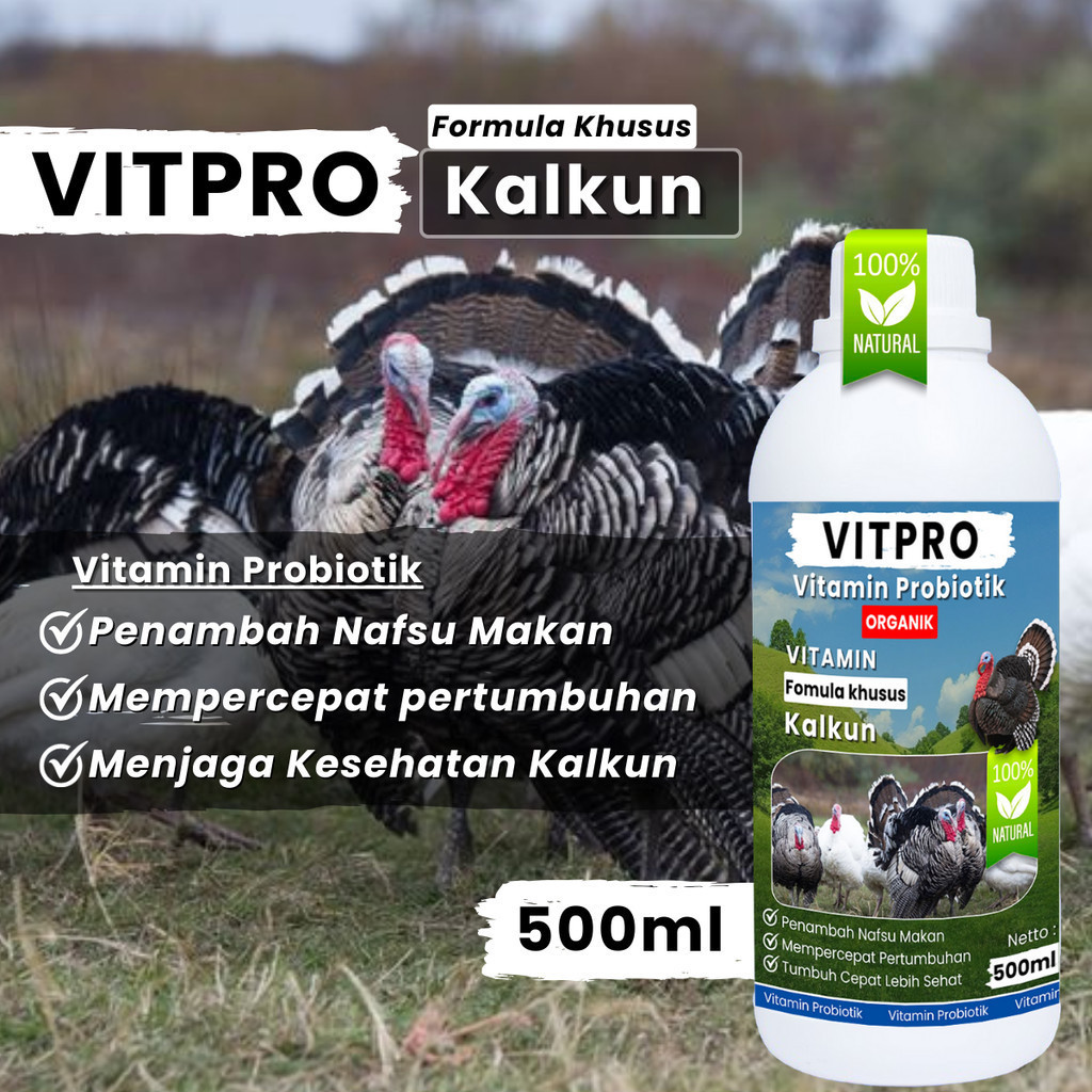 Jual VITPRO / VITAMIN TERNAK AYAM KALKUN / PENGGEMUK AYAM KALKUN TERNAK ...