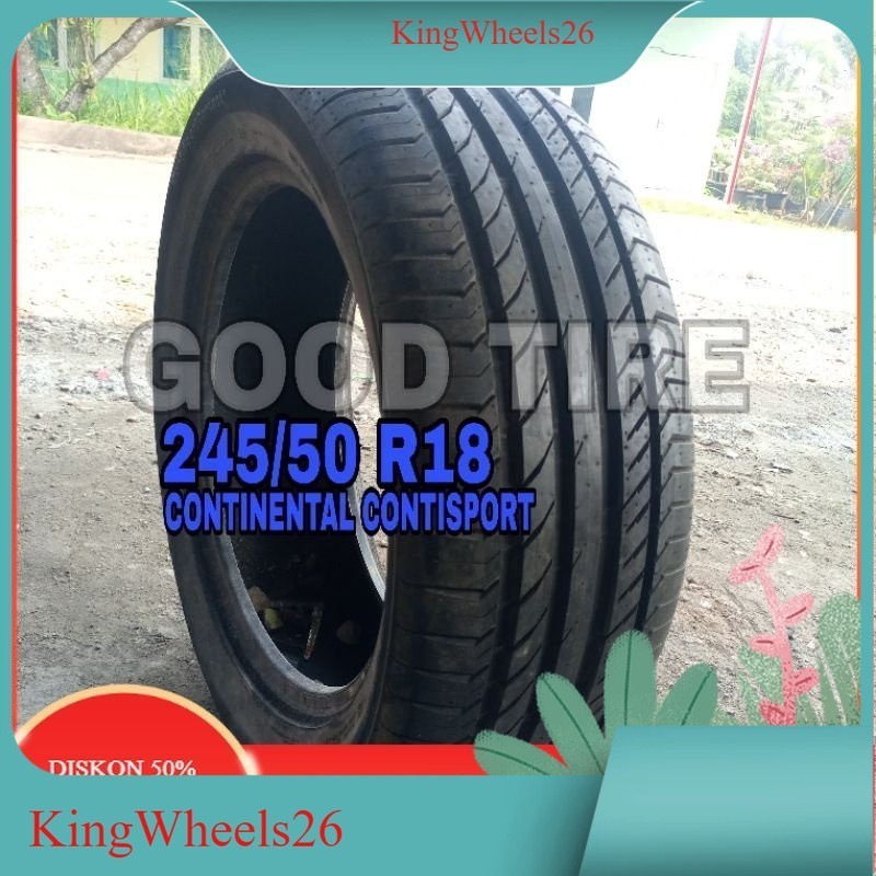 Jual CONTINENTAL BAN MOBIL 245-50-18 R18 COPOTAN SEKEN SECOND BEKAS BMW ...