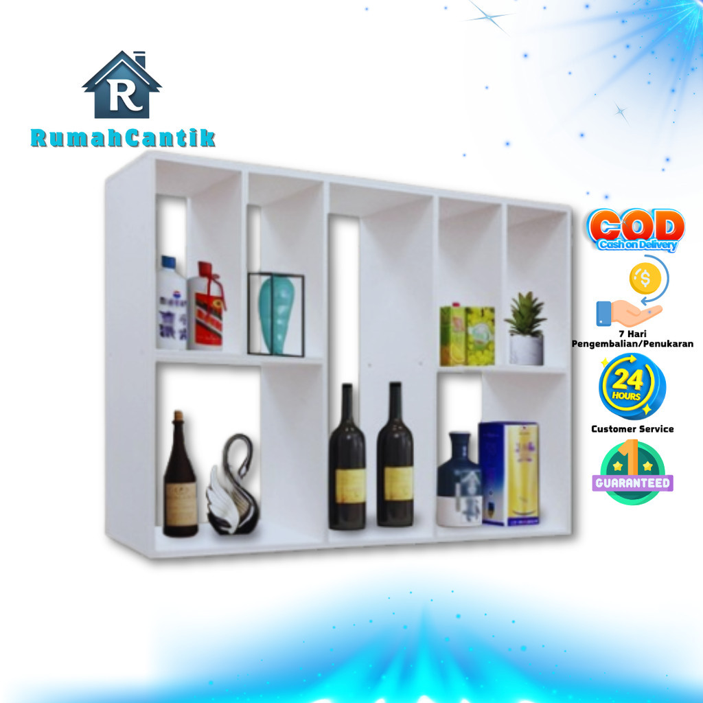 Jual RumahCantik - Rak Kabinet Presisi Multi-Kisi Multifungsi Hitam ...
